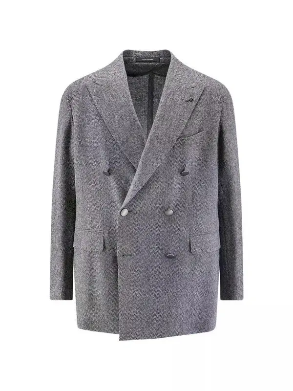 Tagliatore Herringbone Double-breasted Blazer