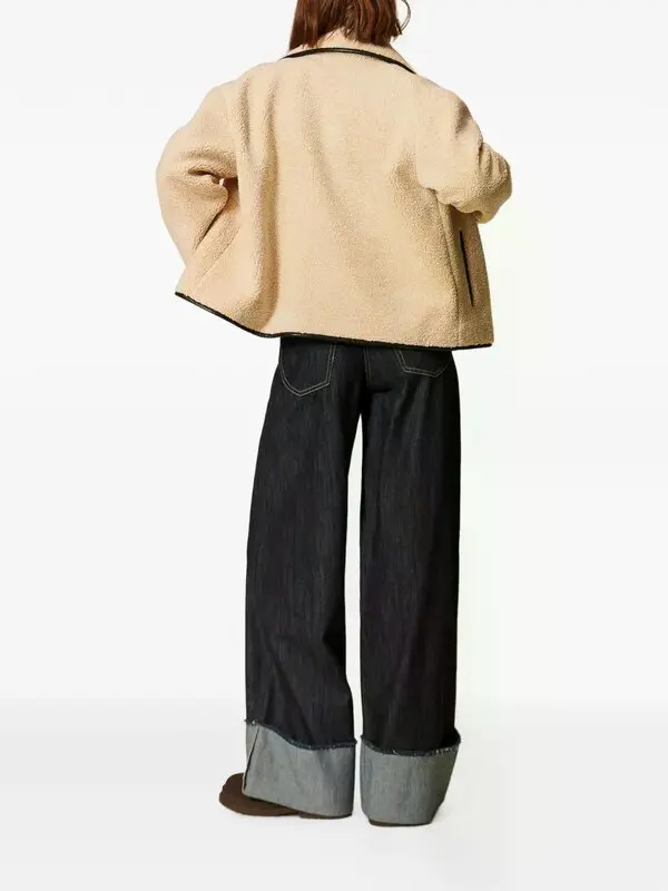 TWINSET Flared Jeans With Folded Hem