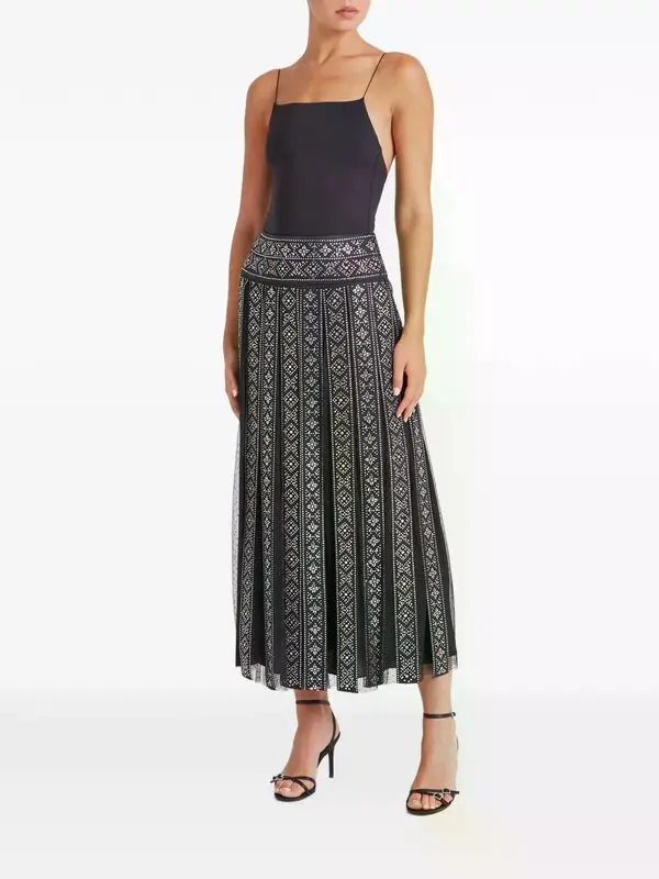 TEMPERLEY LONDON Gallantry Pleated Maxi Skirt