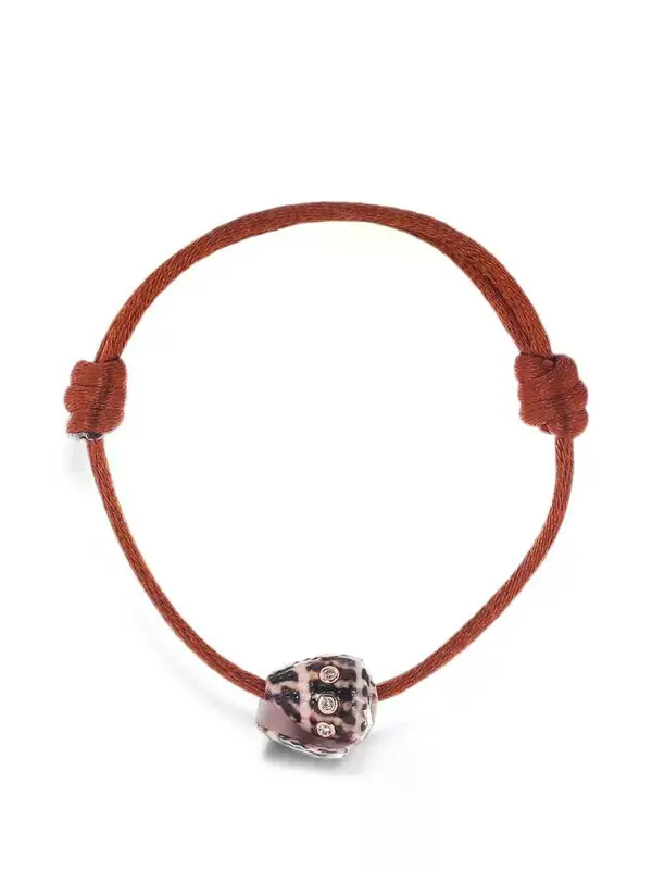 DEZSO X Sara Beltran Diamond And Conus Shell Bracelet - Brown
