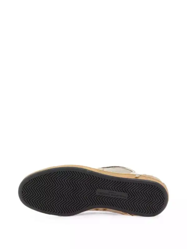 Philippe Model Pgal Logo-patch Sneakers - Neutrals
