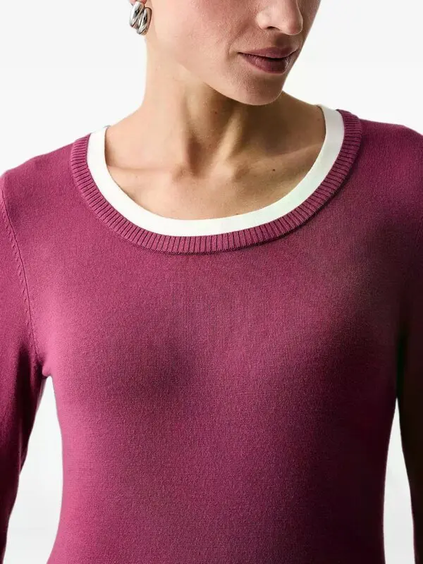 Liu Jo Layered-effect Logo-embroidered Sweater