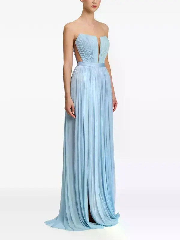 CRISTALLINI Seréna Pleated Maxi Dress