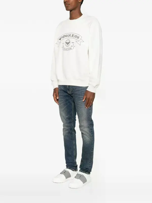 Emporio Armani Logo-print Raglan-sleeve Sweatshirt
