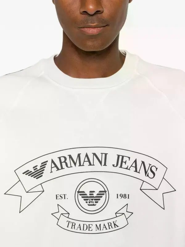 Emporio Armani Logo Print Raglan Sleeve Sweatshirt