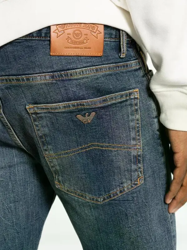 Emporio Armani Faded Wash Jeans