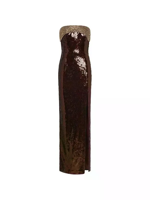 Rebecca Vallance Glimmer Gown - Brown