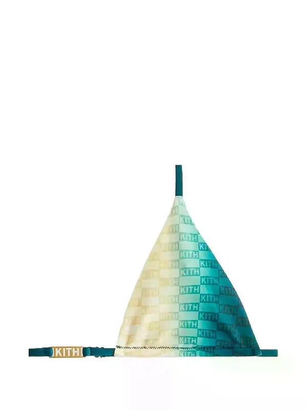 Kith Ombre Monogram Triangle Bikini Top