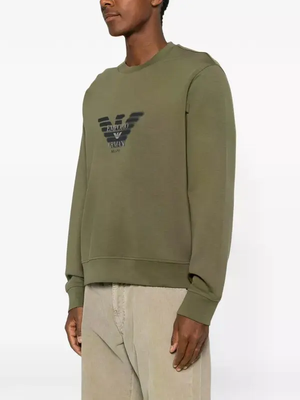 Emporio Armani Logo-print Crew-neck Sweatshirt