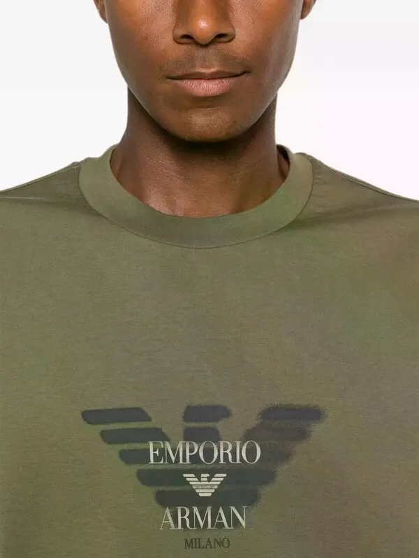 Emporio Armani Logo-print Crew-neck Sweatshirt