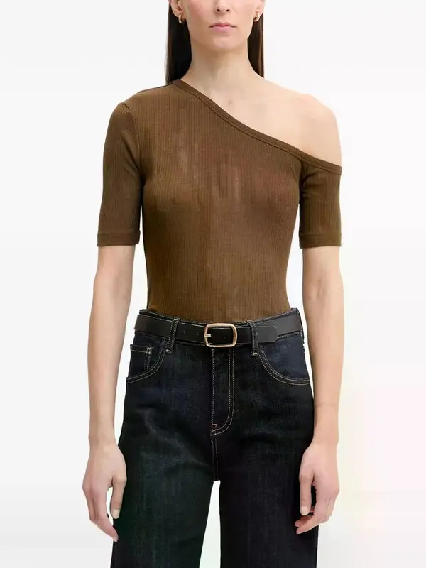 SESSUN Soline One-shoulder Ribbed Top