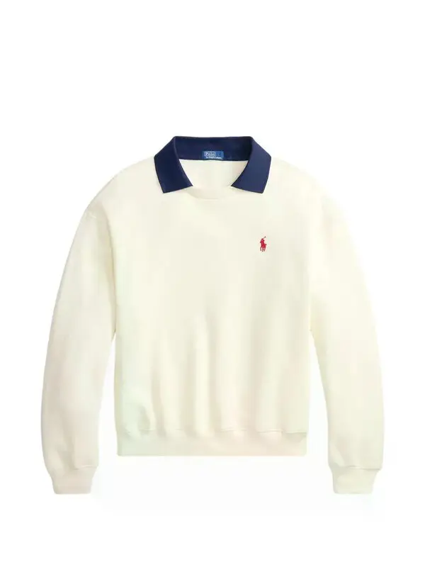 Polo Ralph Lauren Logo-embroidered Contrast-collar Sweater