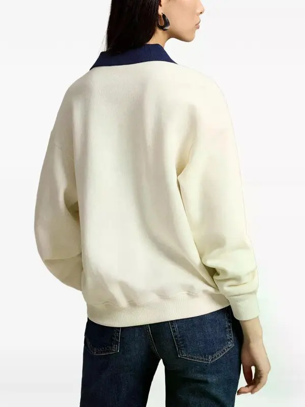 Polo Ralph Lauren Logo-embroidered Contrast-collar Sweater