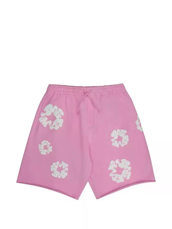 DENIM TEARS Cotton Wreath Track Shorts