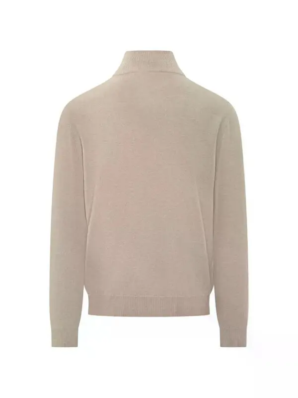 Malo Half-zip Cashmere Jumper - Neutrals