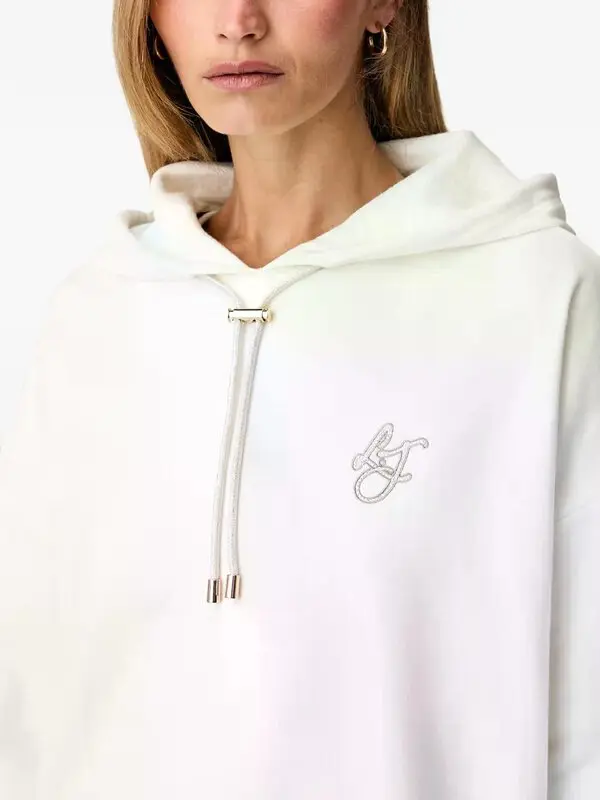 Liu Jo Logo-embroidered Drawstring Hoodie