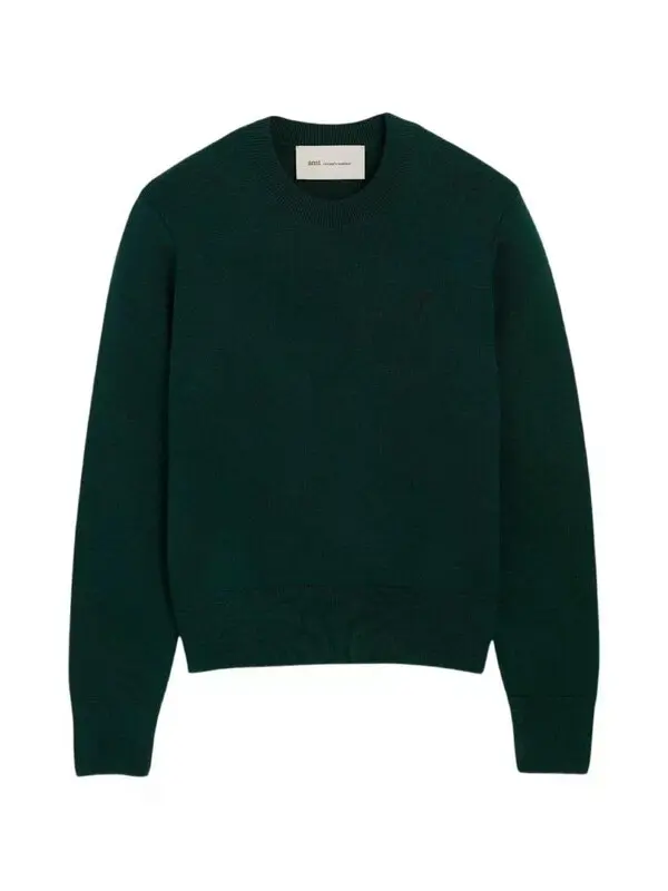 AMI Paris De Coeur Jumper - Green