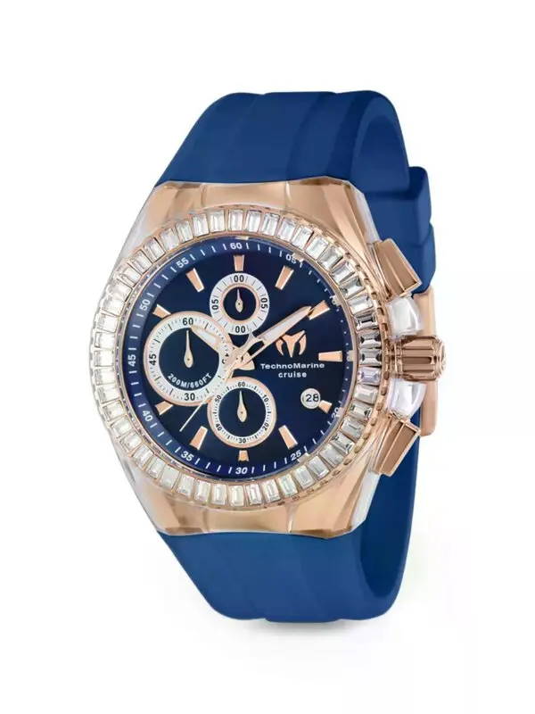 TECHNOMARINE Cruise 45mm Crystal-embellished Chronograph Watch
