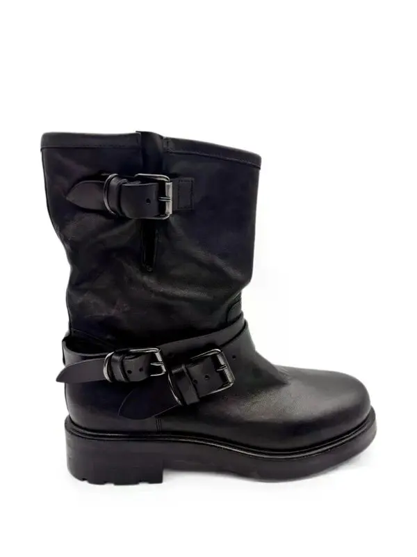 STRATEGIA SHOES Strategia Leather Buckle Detail Boots