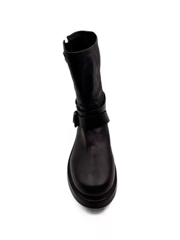 STRATEGIA SHOES Strategia Leather Buckle Detail Boots