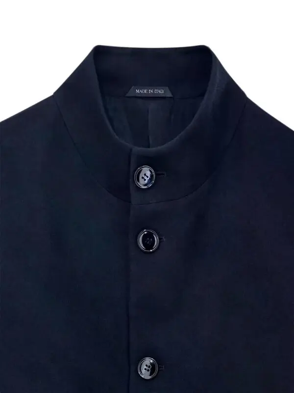 Giorgio Armani Mandarin-collar Wool Blazer