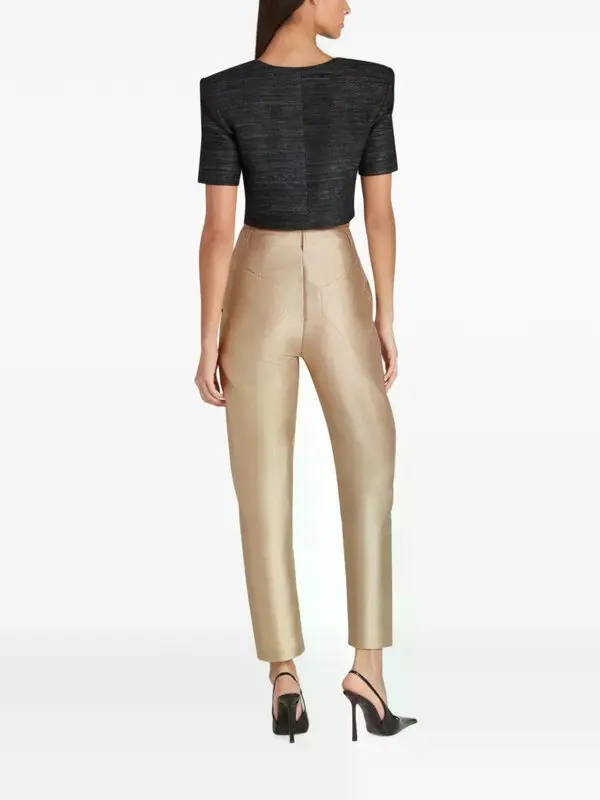 VIOLANTE NESSI Vittoria Double-breasted Cropped Top