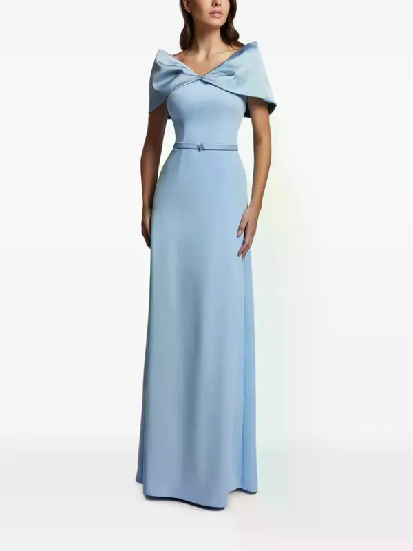 CRISTALLINI Pacific Belted Fluid Maxi Dress