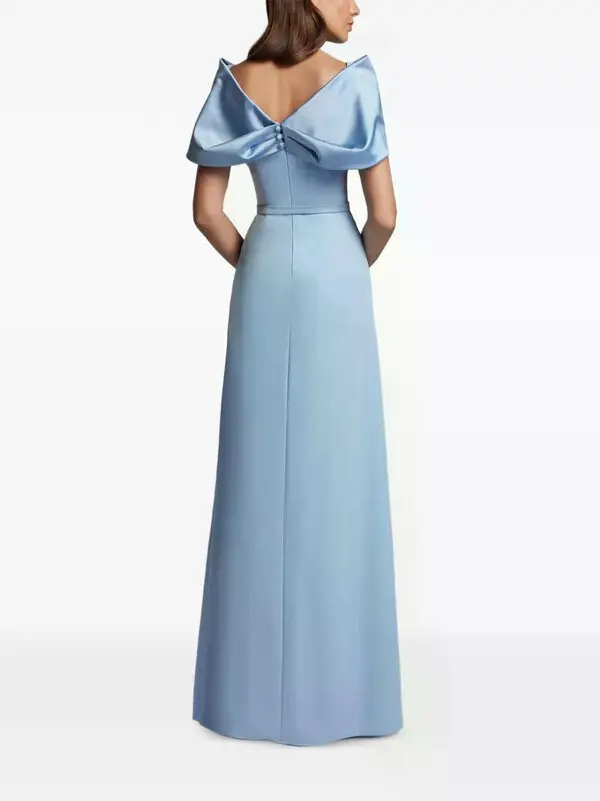 CRISTALLINI Pacific Belted Fluid Maxi Dress