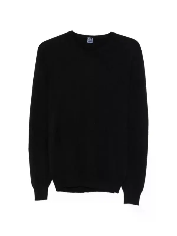 Fedeli Crew-neck Long-sleeve Fine Knit Sweater