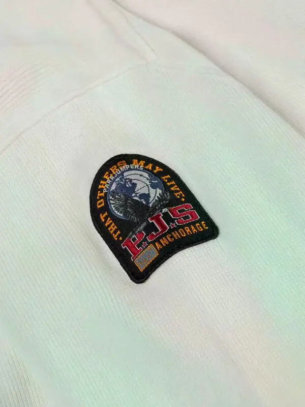 PARAJUMPERS Basic Scoe Quarter-zip Logo-patch Sweater