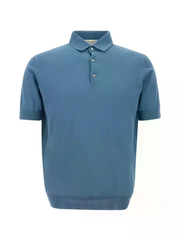 FILIPPO DE LAURENTIIS Cotton Crepe Polo Shirt