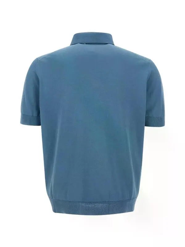 FILIPPO DE LAURENTIIS Cotton Crepe Polo Shirt