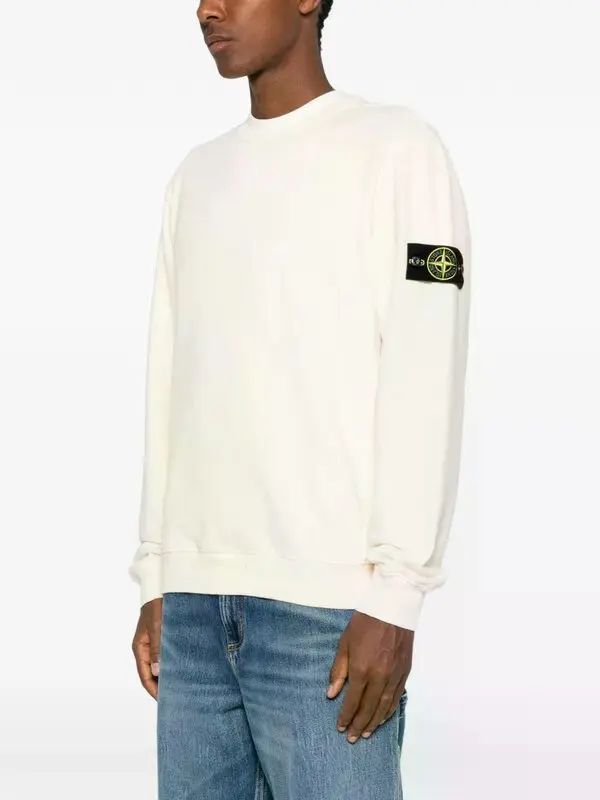 Stone Island Logo-patch Sweatshirt - Neutrals
