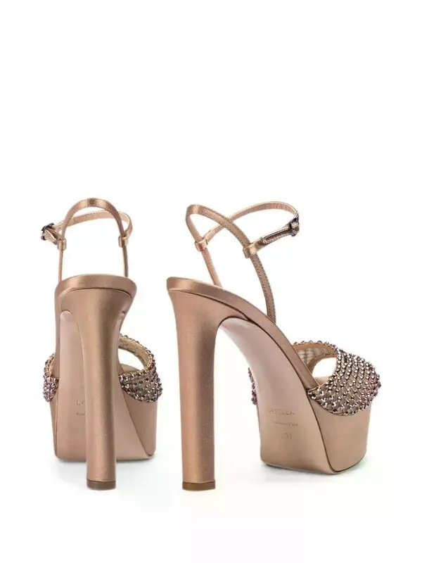 LE SILLA Gilda Crystal-embellished Platform Sandals