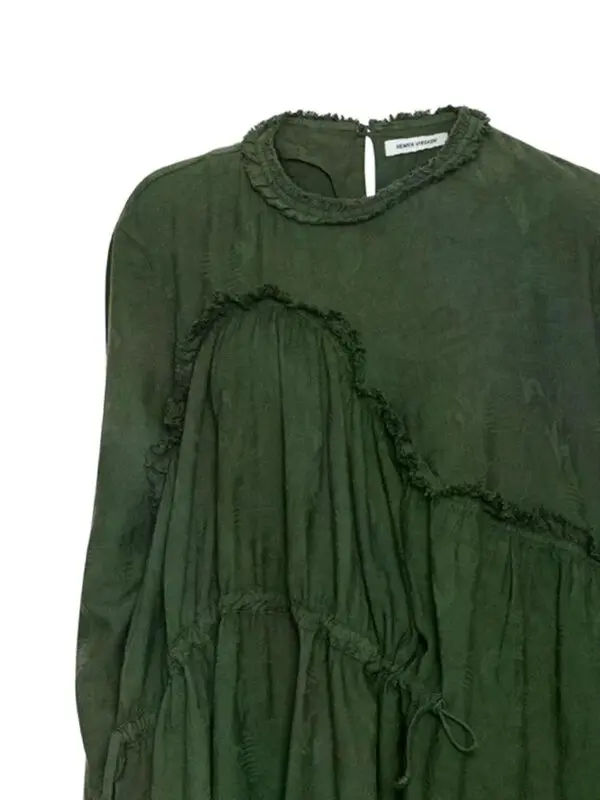 Henrik Vibskov Bon Chalant Gathered-panel Midi Dress