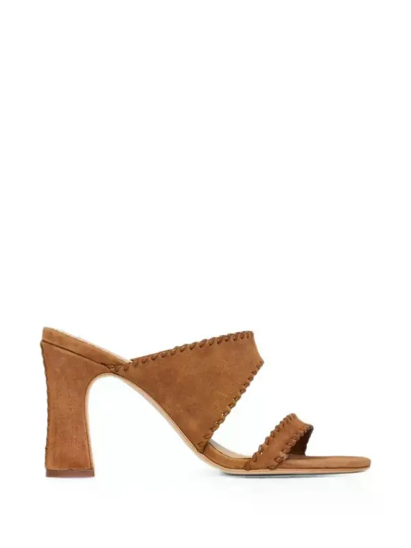 Cinq À Sept Kora Whipstitch Suede Sandals