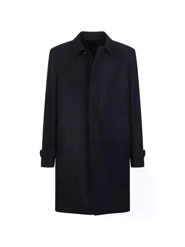 LARDINI Wool Button-cuff Coat