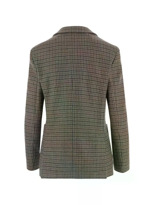 LARDINI Check Cashmere Blazer