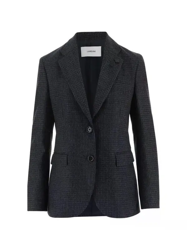 LARDINI Houndstooth-pattern Single-breasted Blazer