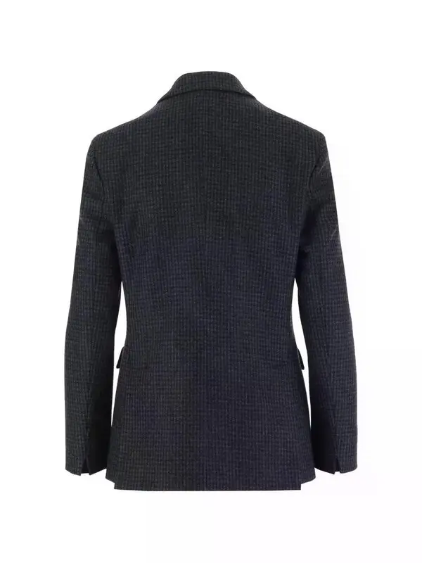 LARDINI Houndstooth-pattern Single-breasted Blazer