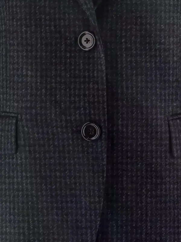 LARDINI Houndstooth-pattern Single-breasted Blazer
