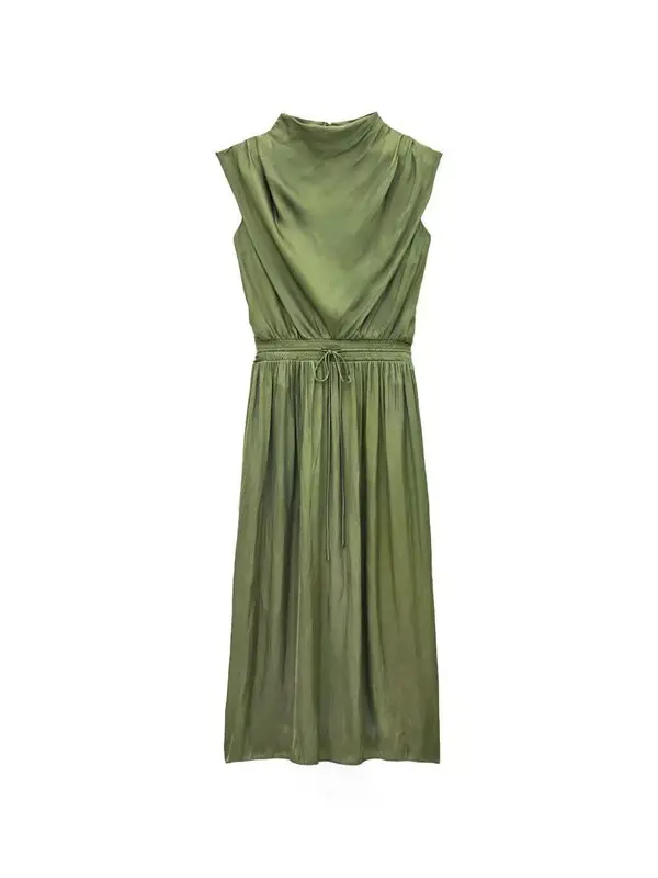 Ba&sh Celea Draped Midi Dress