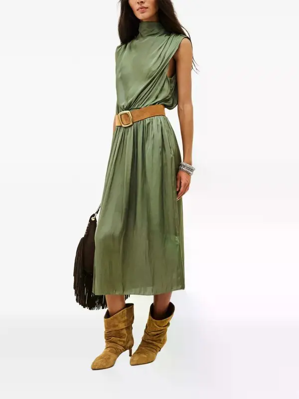 Ba&sh Celea Draped Midi Dress