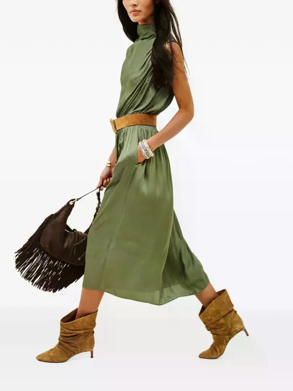 Ba&sh Celea Draped Midi Dress