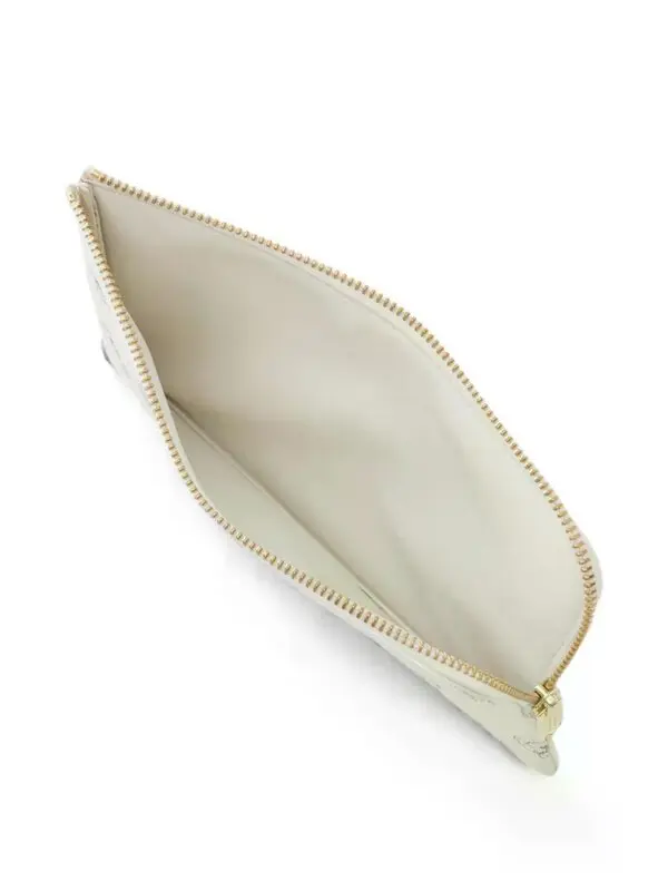 Undercover Bear-print Clutch Bag - White