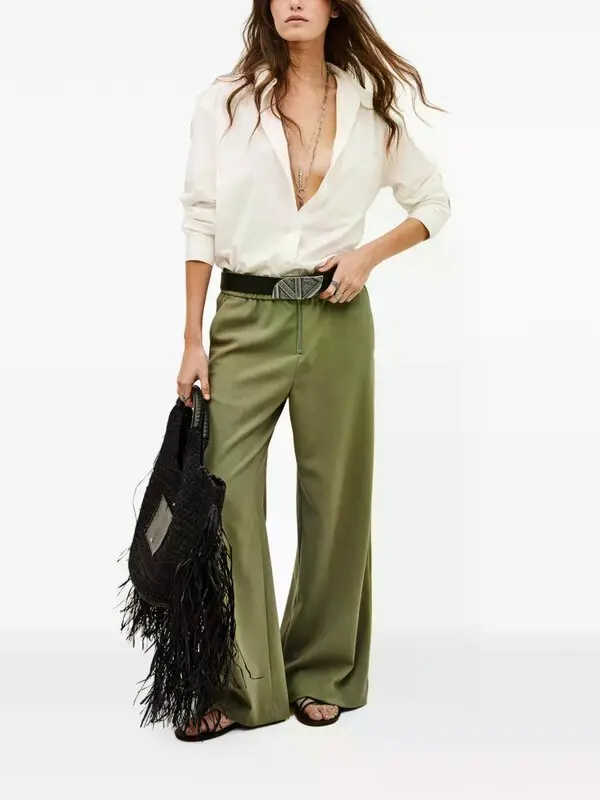 Ba&sh Narlos Wide-leg Trousers - Green