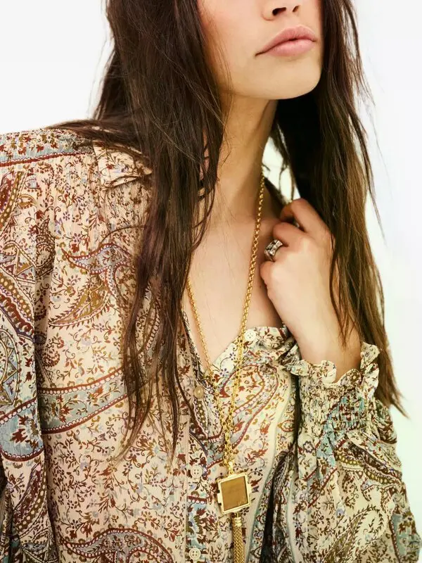 Ba&sh Paisley-print Smocked-cuff Shirt