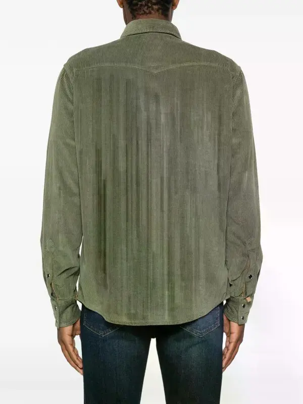 Jacob Cohen Corduroy-texture Shirt - Green