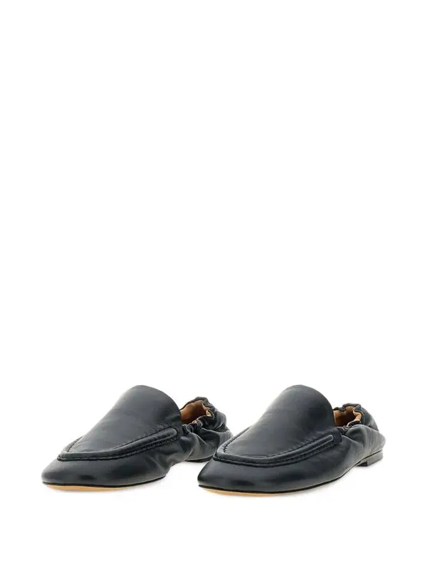 ODISSI Juno Leather Loafers - Black