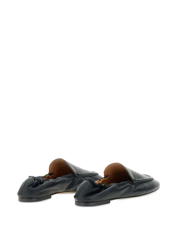 ODISSI Juno Leather Loafers - Black